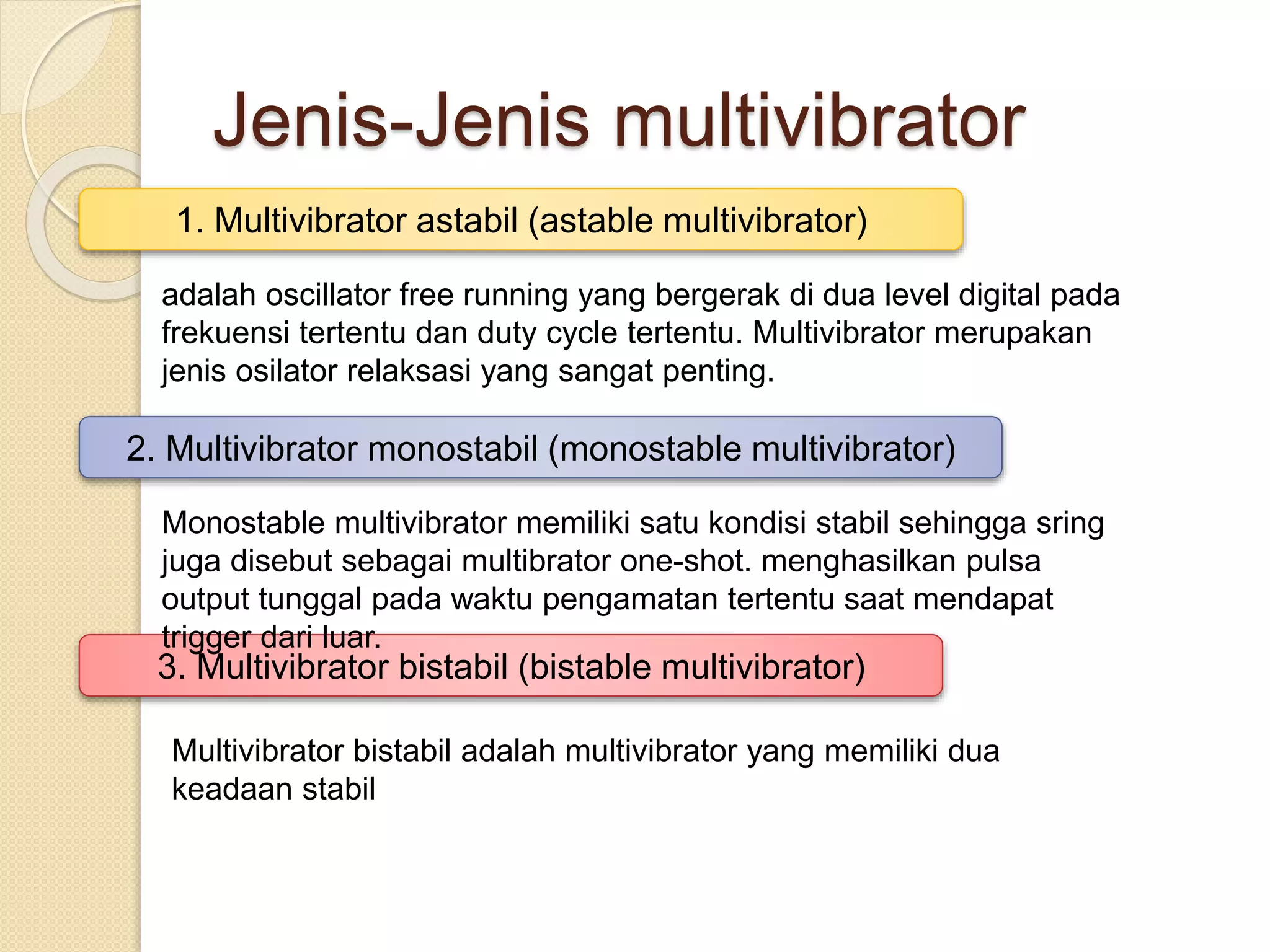 Multivibrator bistabil | PPTX