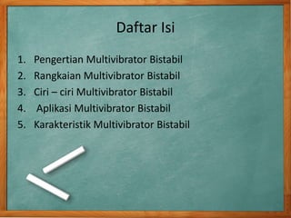 Multivibrator Bistabil | PPT