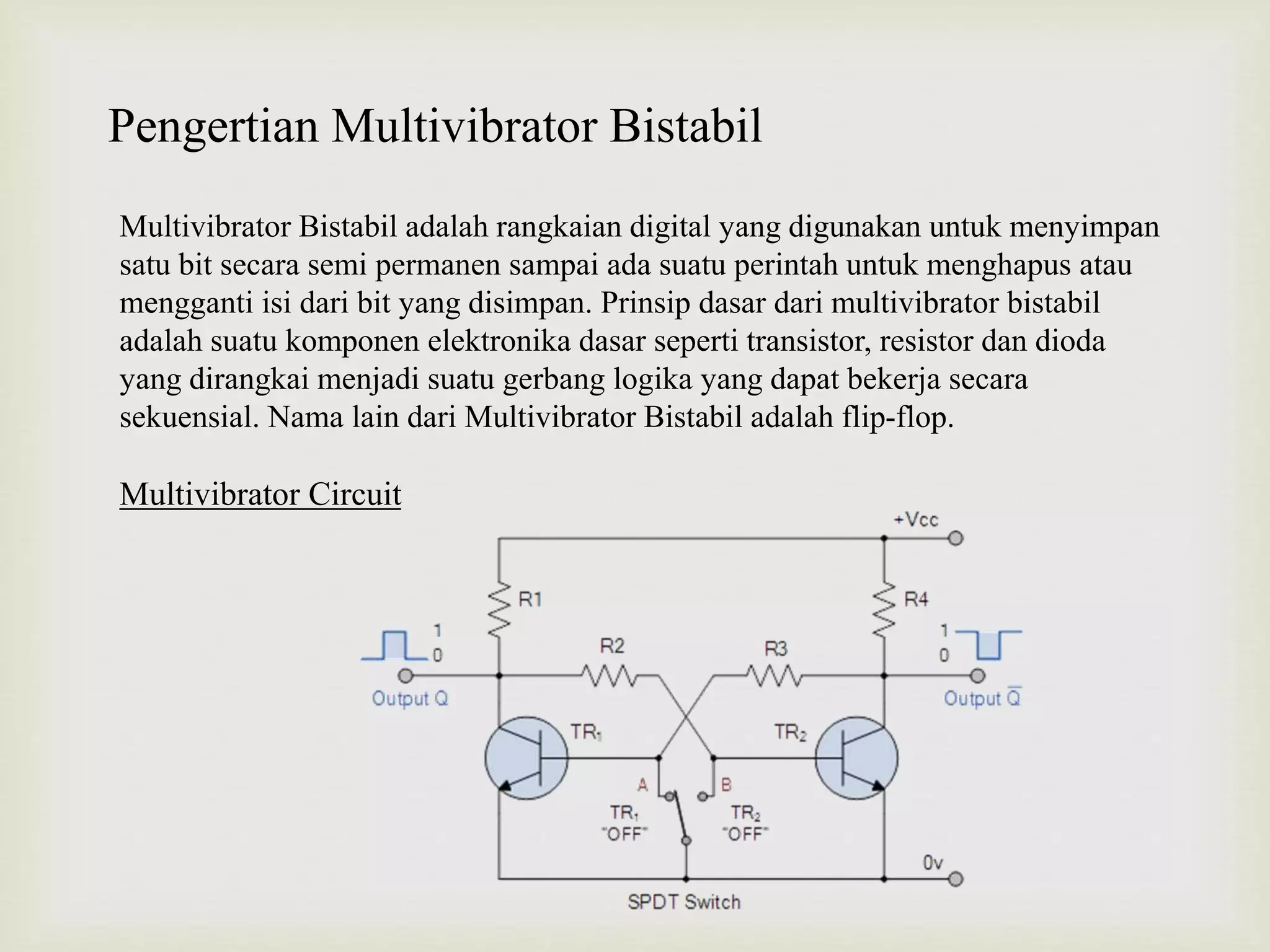 Multivibrator bistabil | PPTX