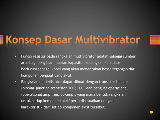 Multivibrator Bistabil | PPTX