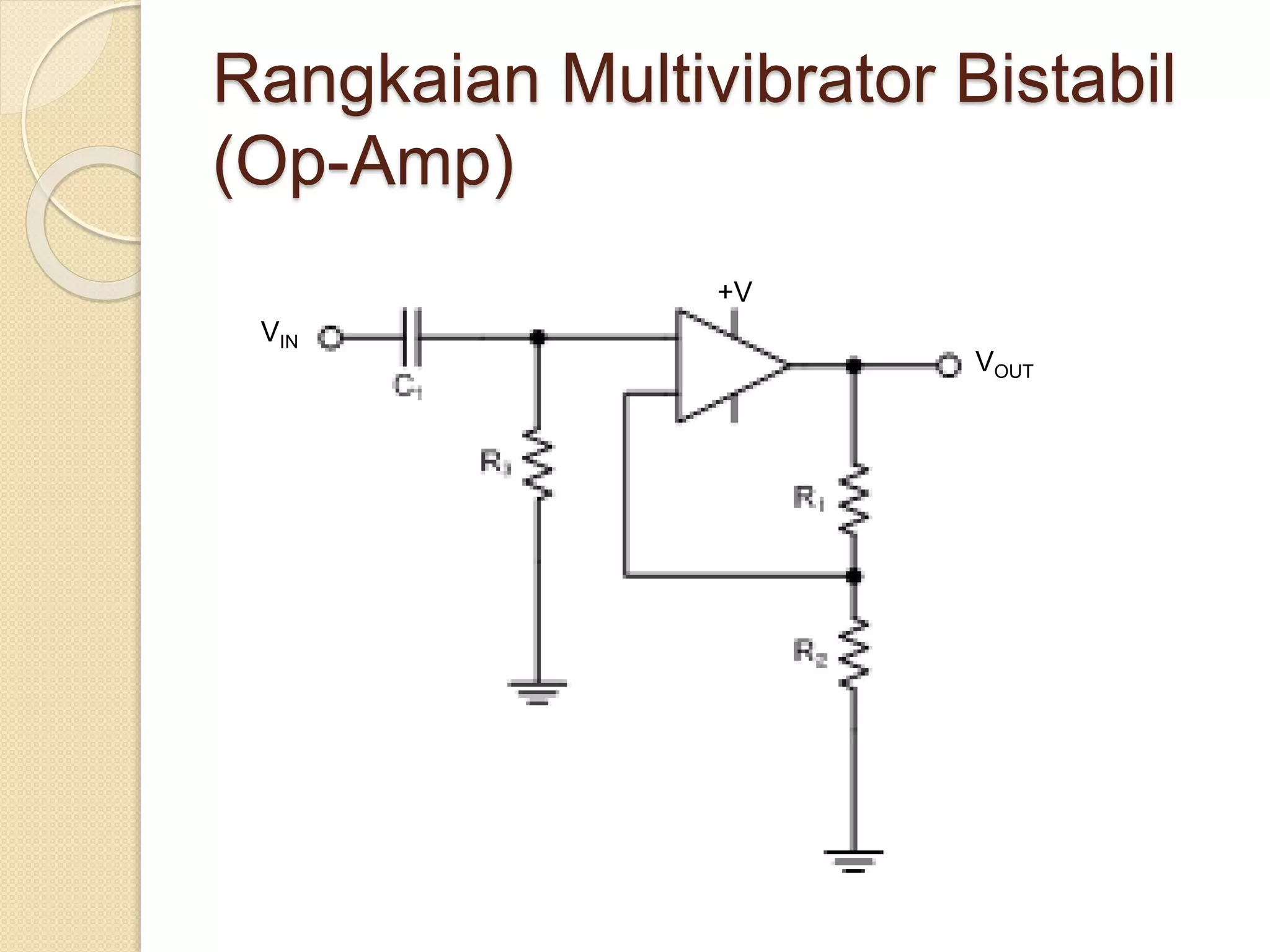 Multivibrator bistabil rev | PPT