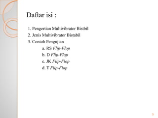 Multivibrator Bistabil | PPTX