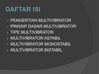Multivibrator bistabil yanuar_indra_kusuma_untidar | PPT