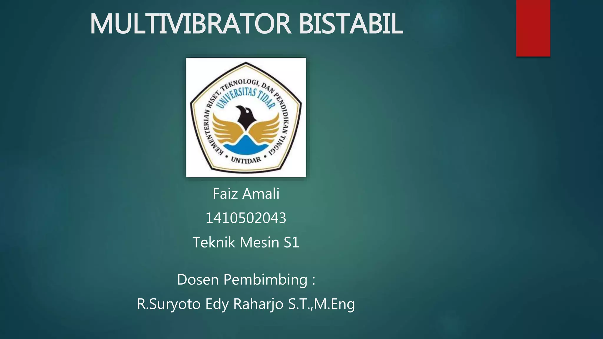 Multivibrator Bistabil | PPT