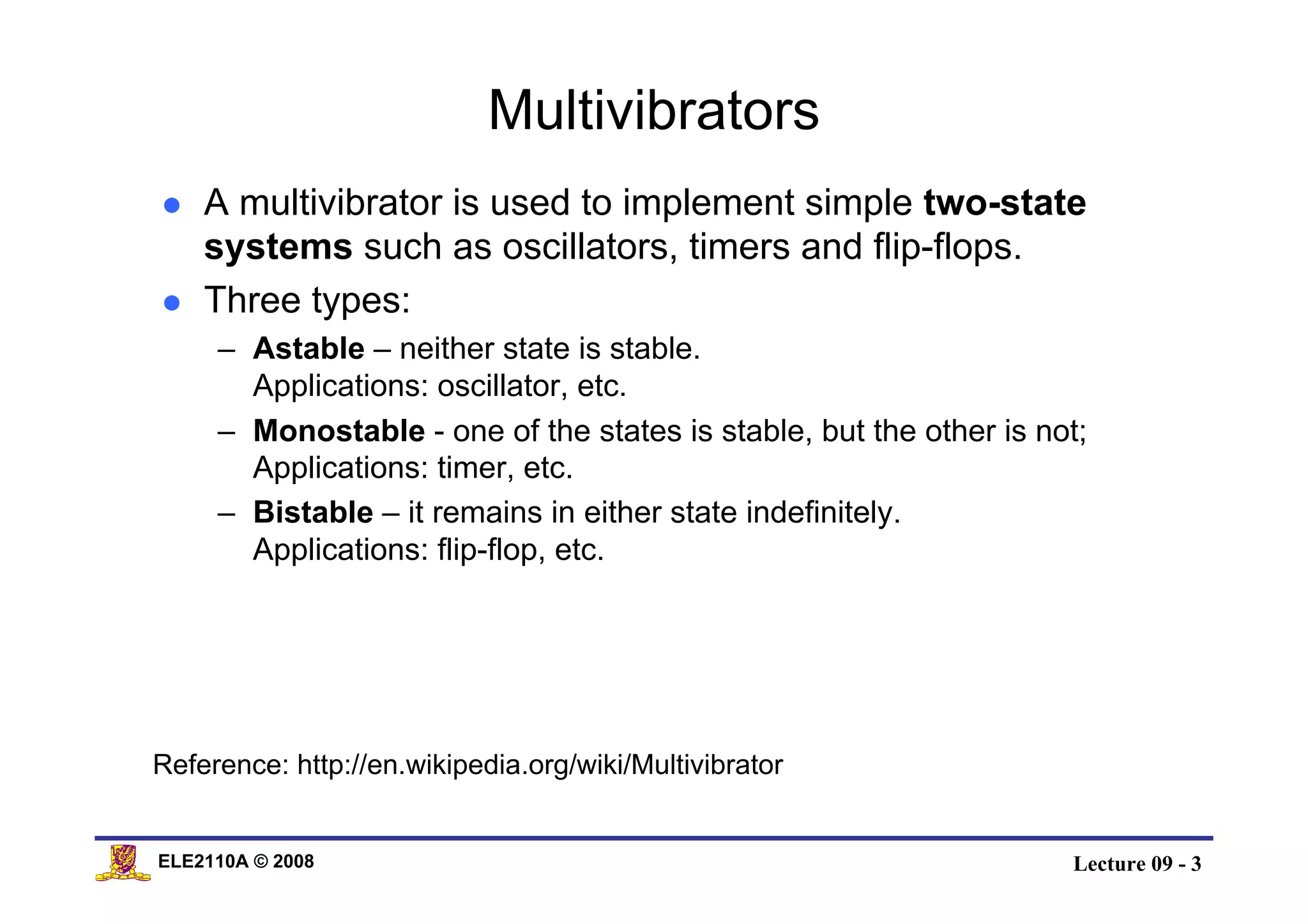 Multivibrators | PDF