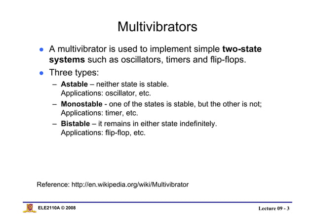 Multivibrators | PDF