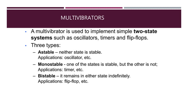 monostable Multivibrators electronic topic | PPTX | Consumer ...