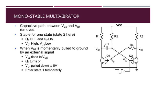 monostable Multivibrators electronic topic | PPTX | Consumer ...