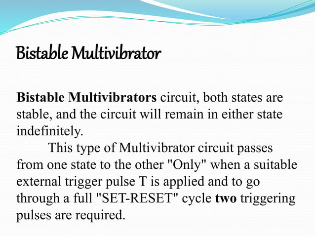 Multivibrators | PPTX | Dance and Electronic Music | Music