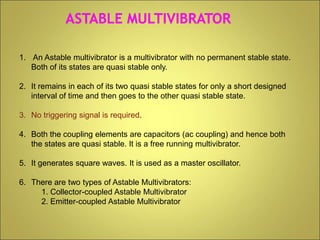 Multivibrators | PPT