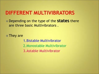 Multivibrators | PPT