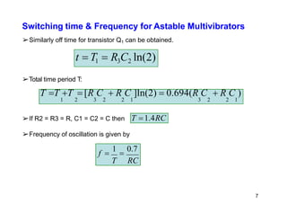 Multivibrators-Astable, Bistable and Monostable.pptx