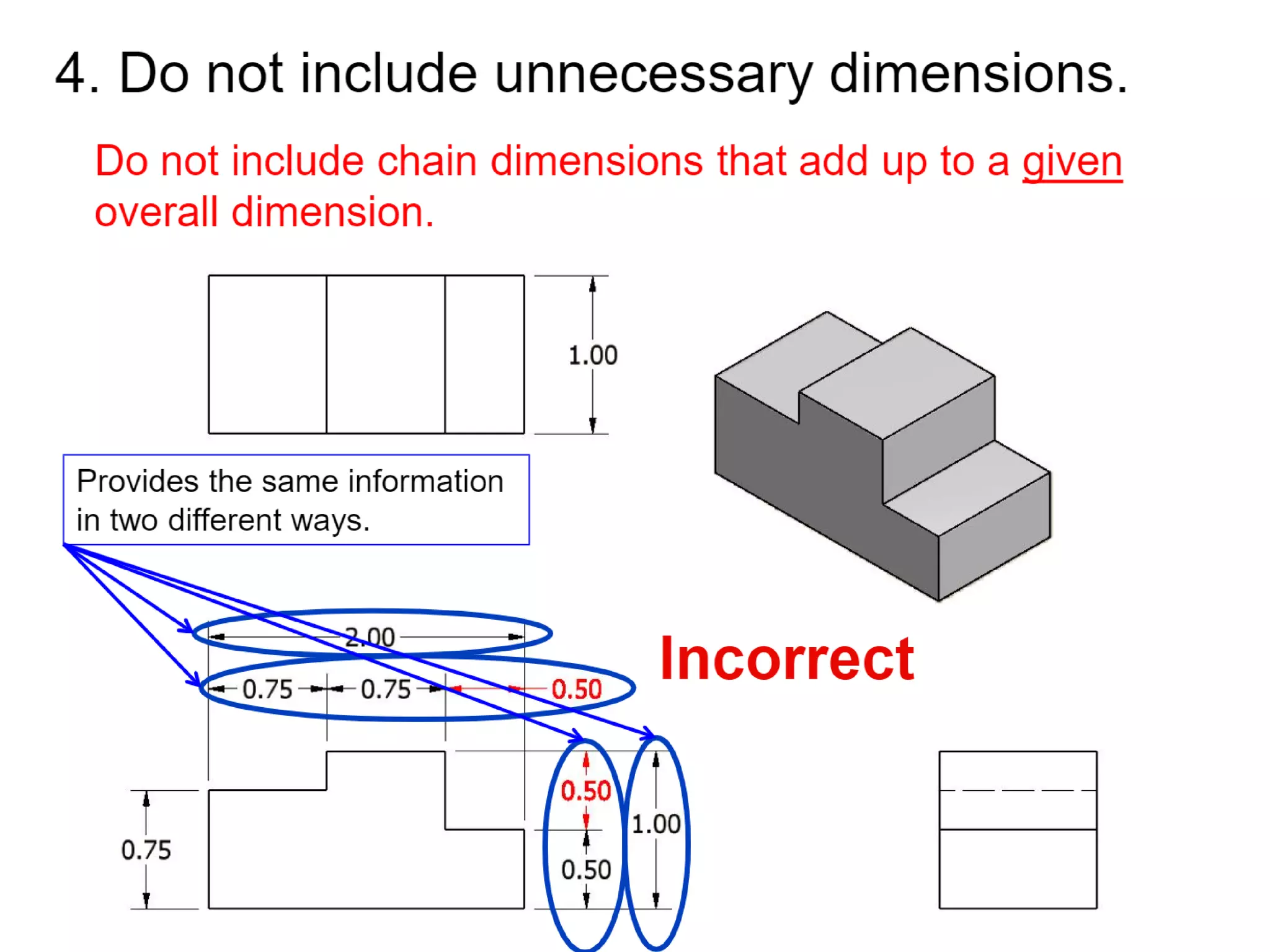 Multi view dimensioning rules notes | PPT