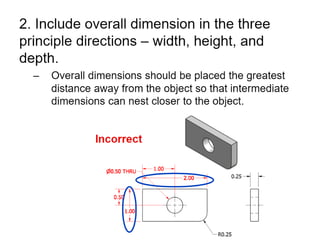 Multi view dimensioning rules notes | PDF