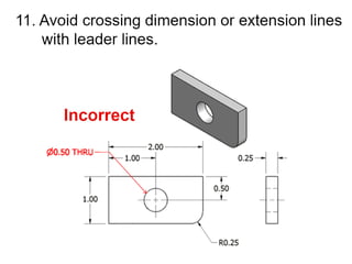 Multi view dimensioning rules notes | PPT