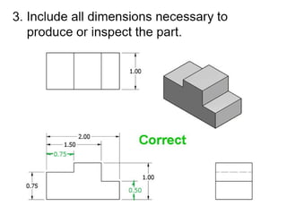 Multi view dimensioning rules notes | PDF