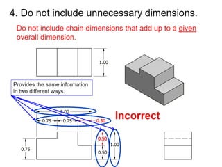 Multi view dimensioning rules notes | PDF