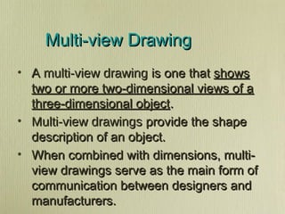 AST 406 Multi-View Drawing | PPT