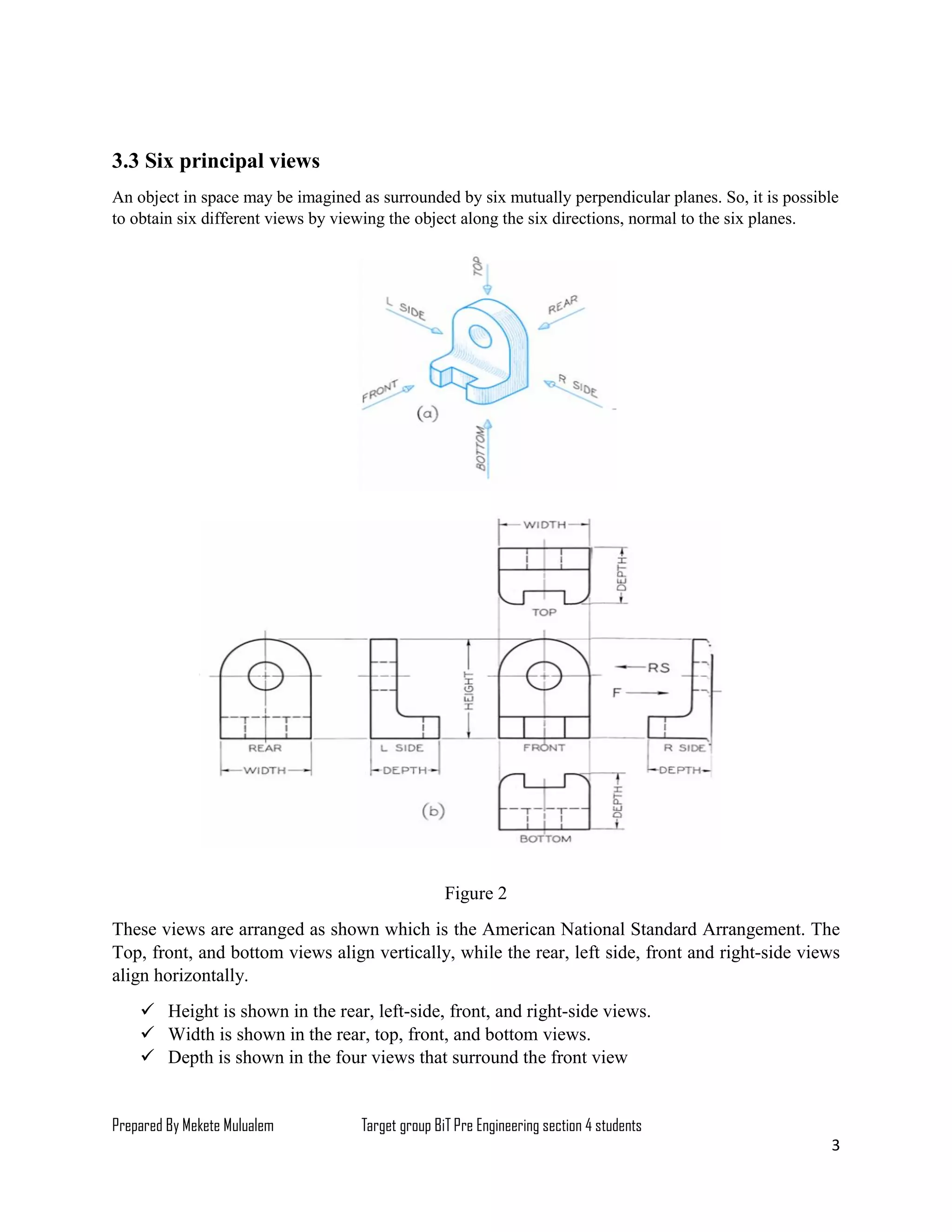 Introduction to Multi-view Drawing | PDF