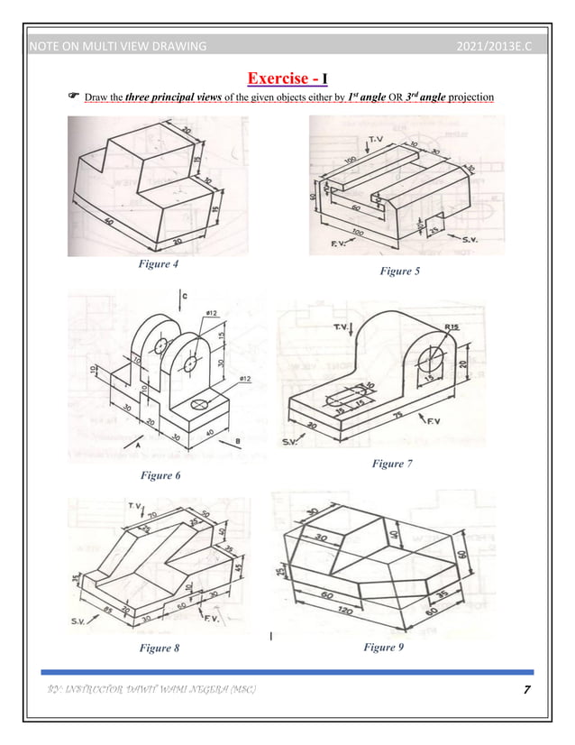 Multiview drawing | PDF | 3-D Graphics | Computer Software and Applications