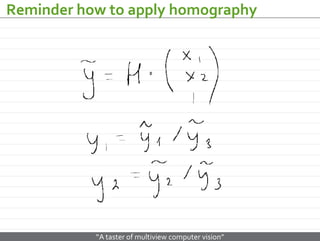 Multiview Imaging HW Overview | PPT