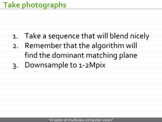 Multiview Imaging HW Overview | PPT