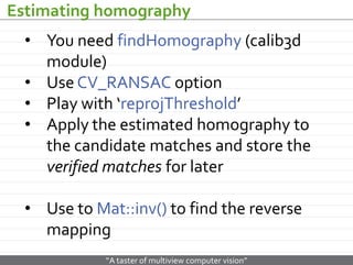 Multiview Imaging HW Overview | PPT