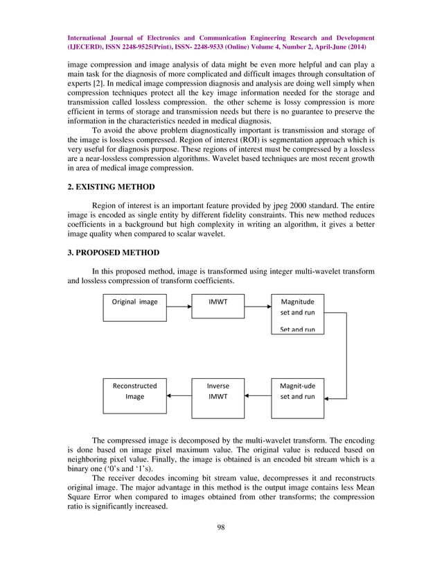 MULTI WAVELET BASED IMAGE COMPRESSION FOR TELE MEDICAL APPLICATION | PDF | Computing ...