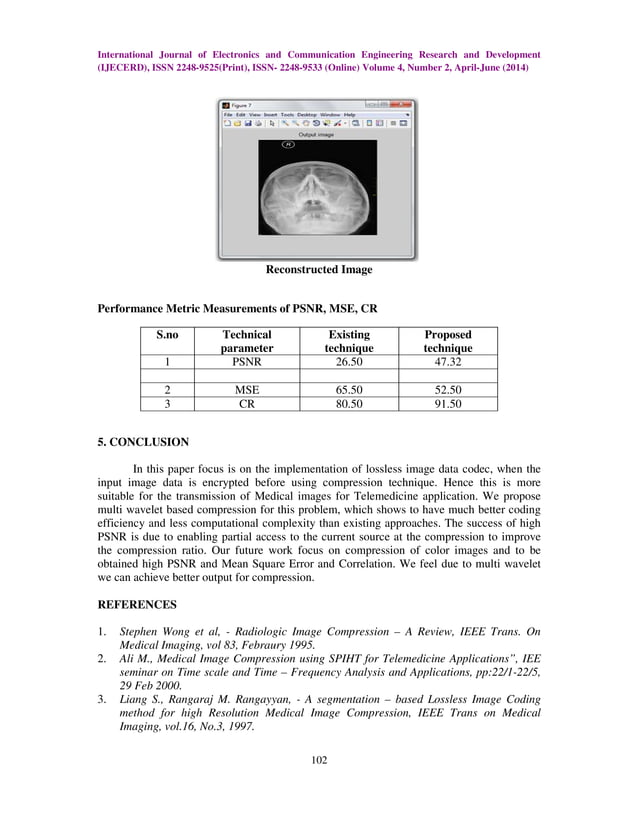 MULTI WAVELET BASED IMAGE COMPRESSION FOR TELE MEDICAL APPLICATION | PDF | Computing ...