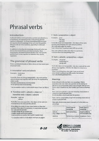 Multi Word Verbs | PDF