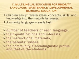 Multilingual education | PPT