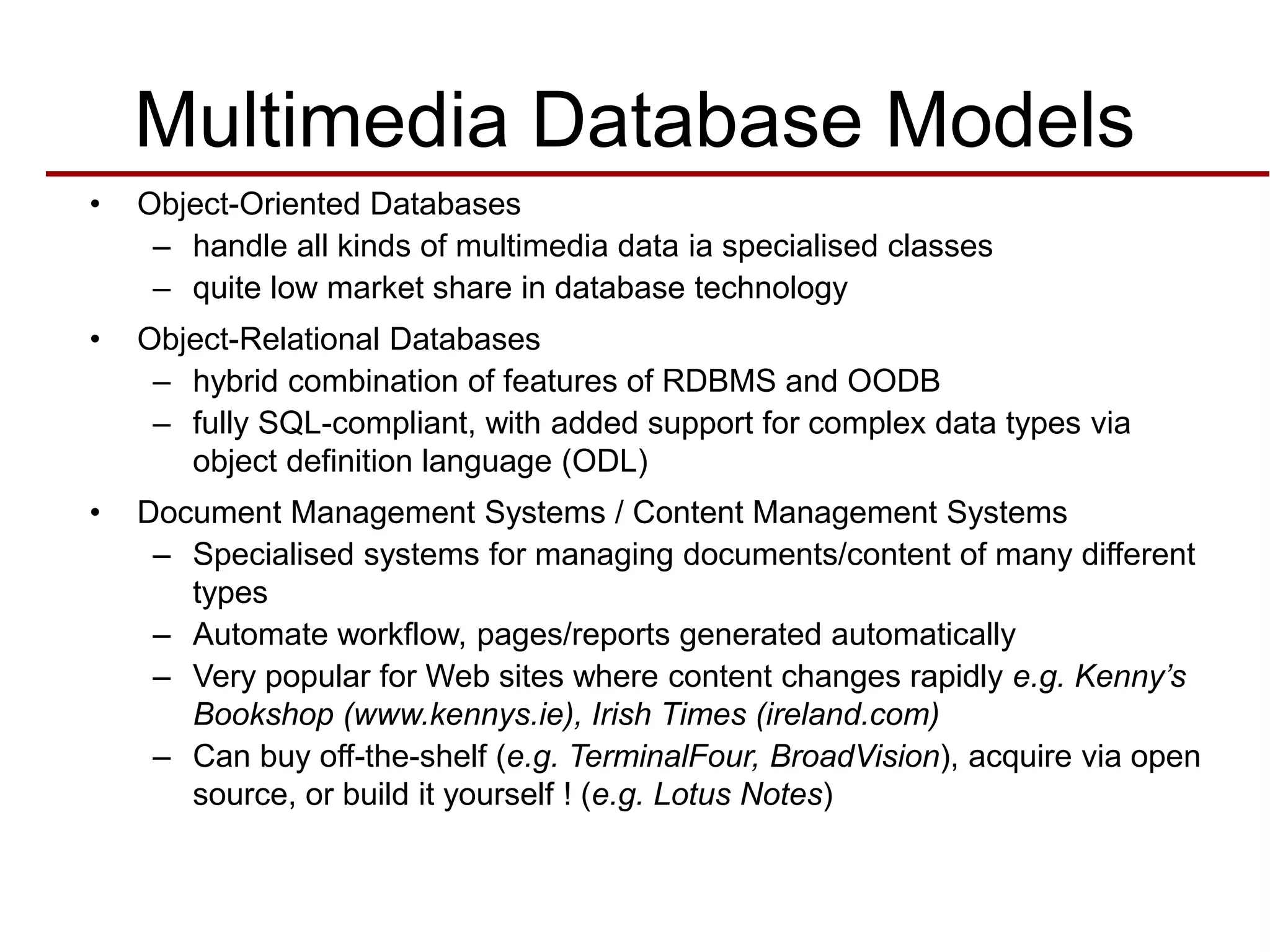 MULTMEDIA DATABASE.ppt