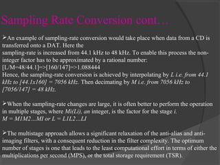 Multrate dsp | PPT