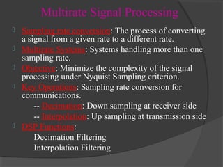 Multrate dsp | PPT