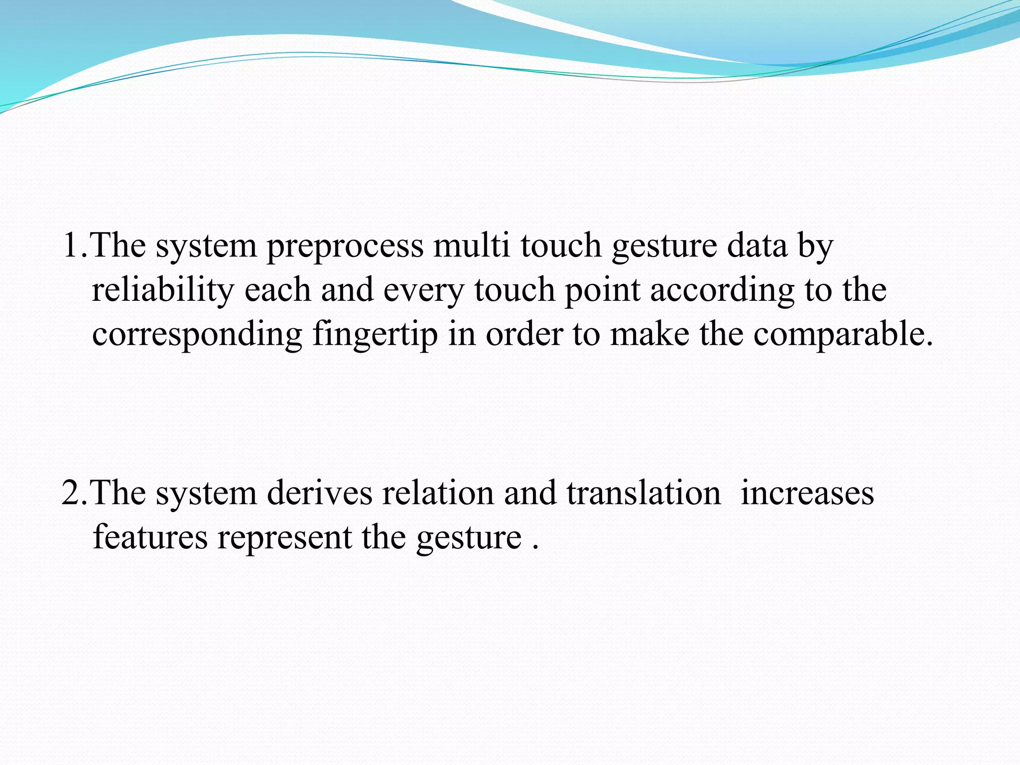 multy touch interaction | PPT
