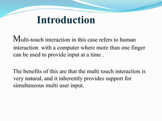 multy touch interaction | PPT