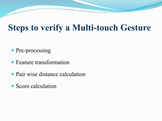 multy touch interaction | PPT