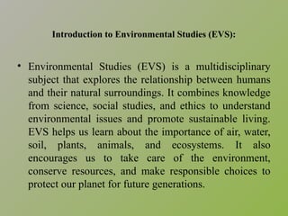Multydisciplinary Nature of Environmental Studies | PPTX