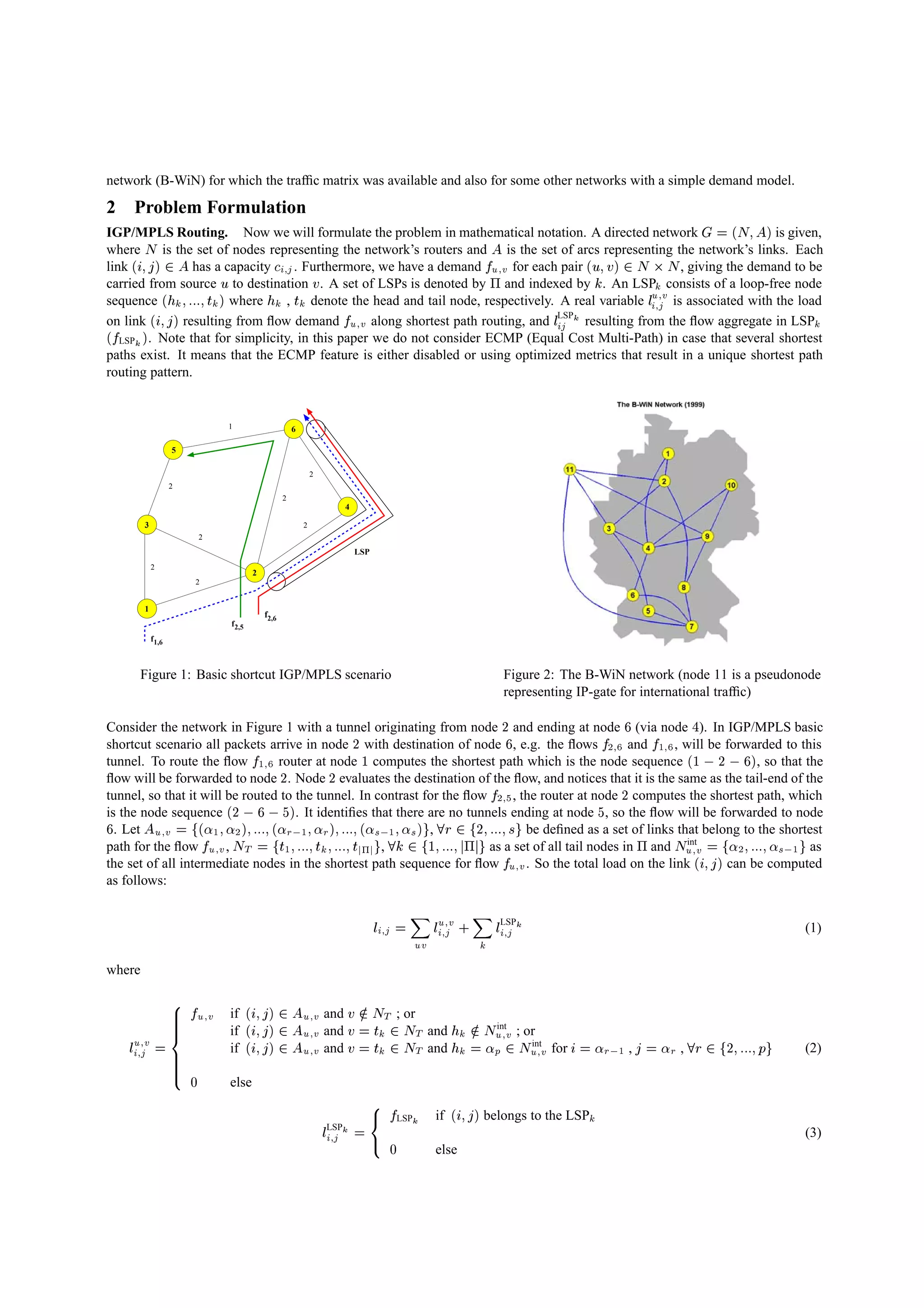 An Offline Hybrid IGP/MPLS Traffic Engineering Approach under LSP Constraints | PDF