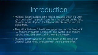 Mumbai Indians- competitive analysis | PPTX