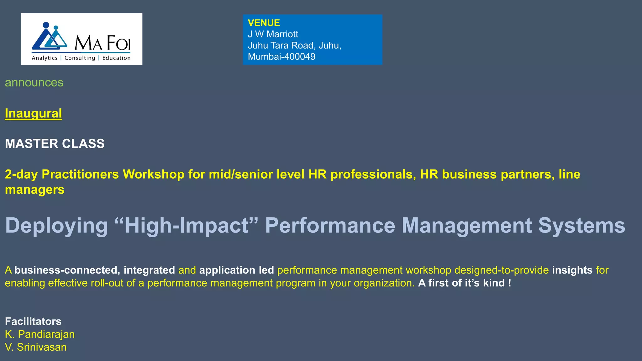 MDP Program - Mumbai | PDF