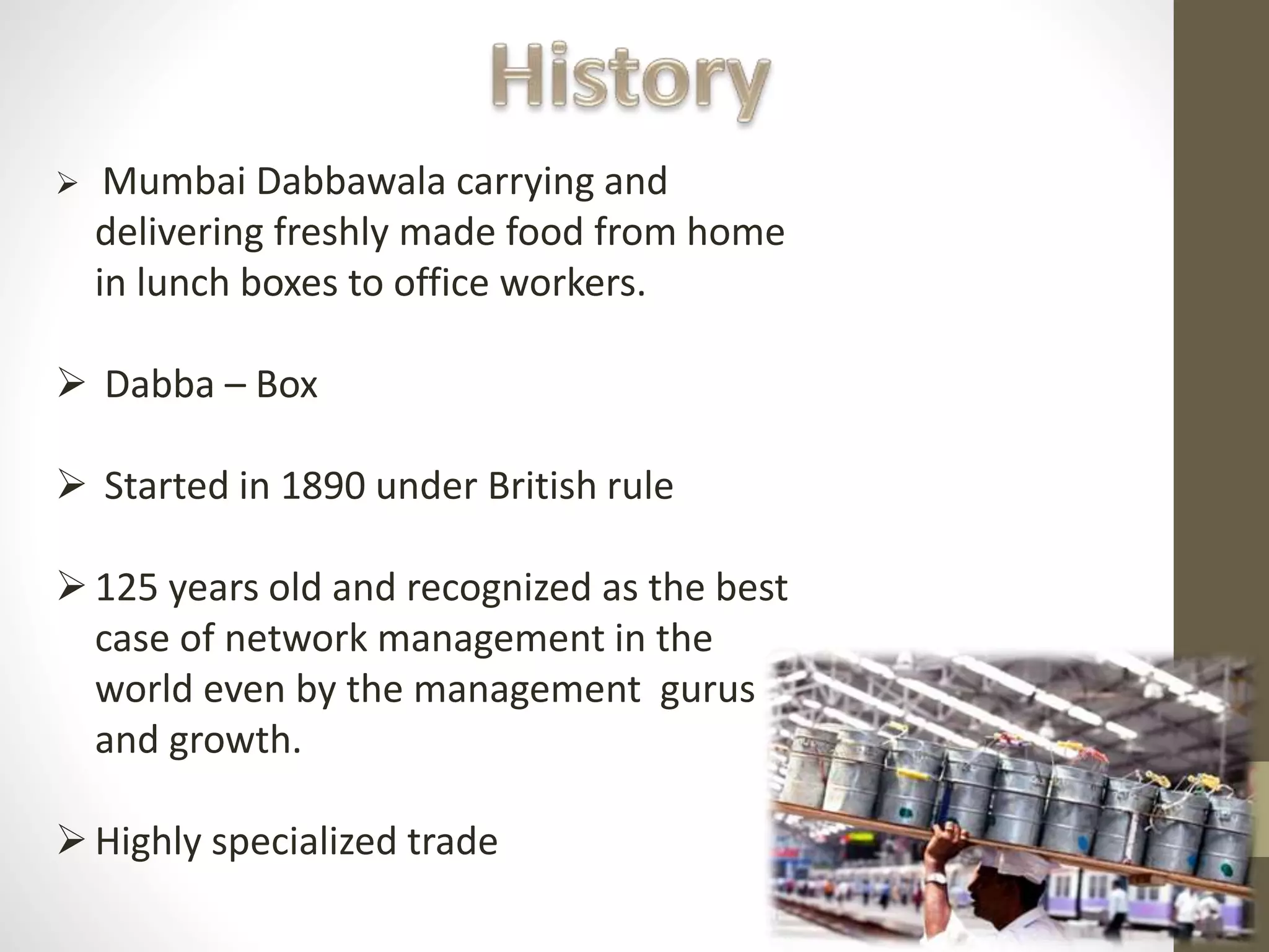 Mumbai dabbawala | PPT