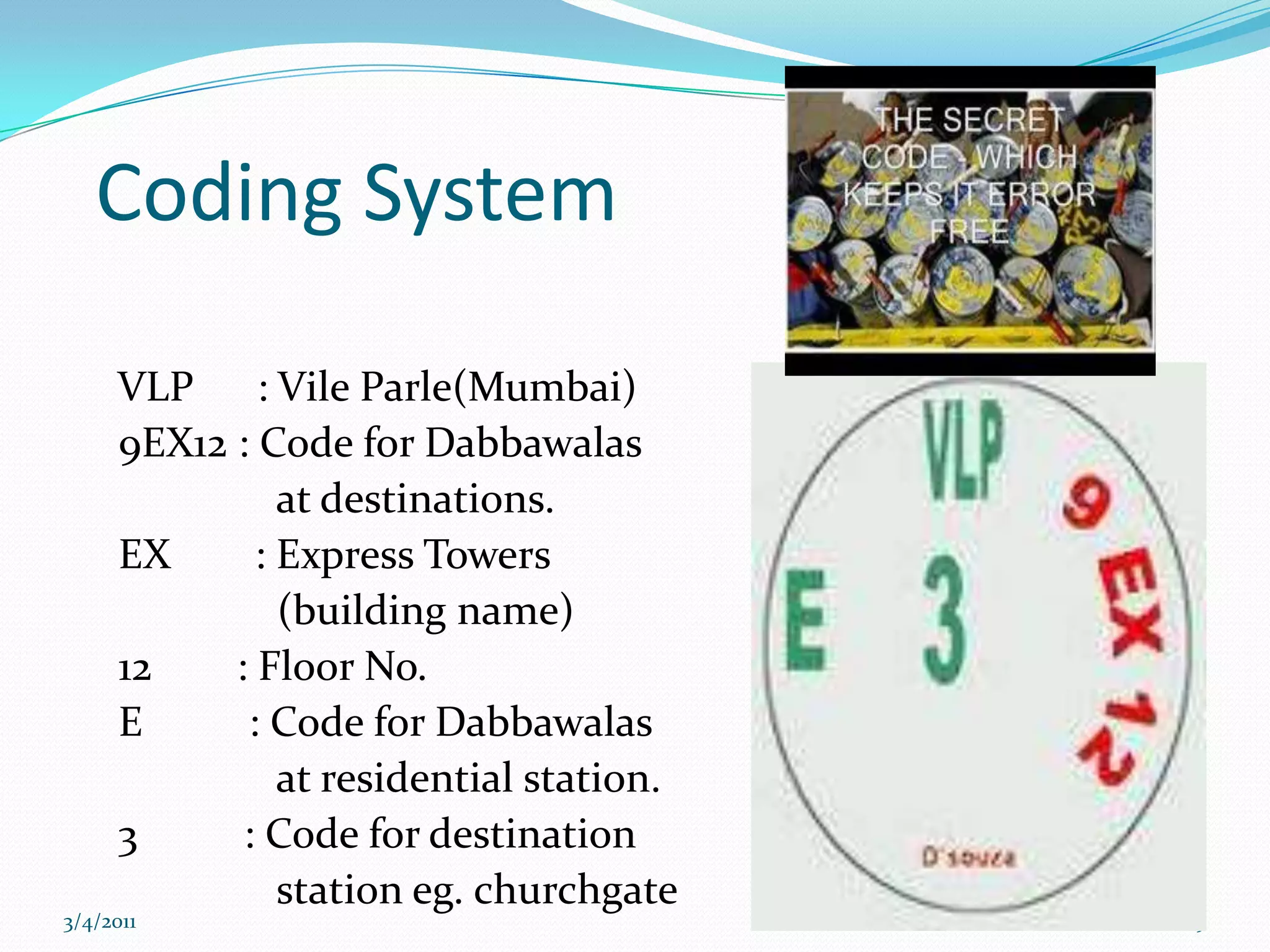 Mumbai dabbawala management | PPSX