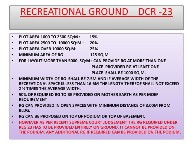 Development Control Regulations, Mumbai - Key points | PDF