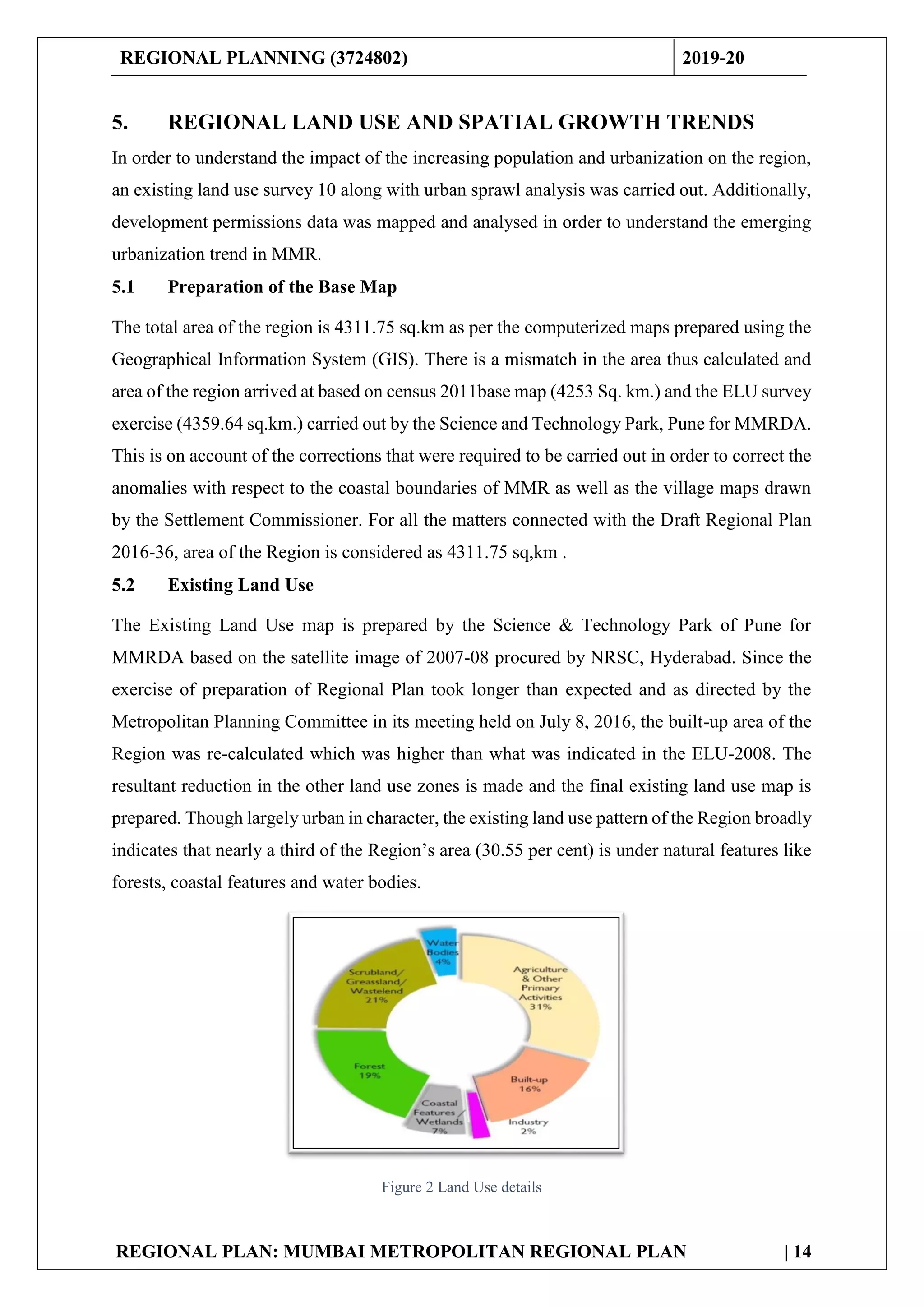 REGIONAL PLAN: A CASE OF MUMBAI METROPOLITAN REGION | PDF
