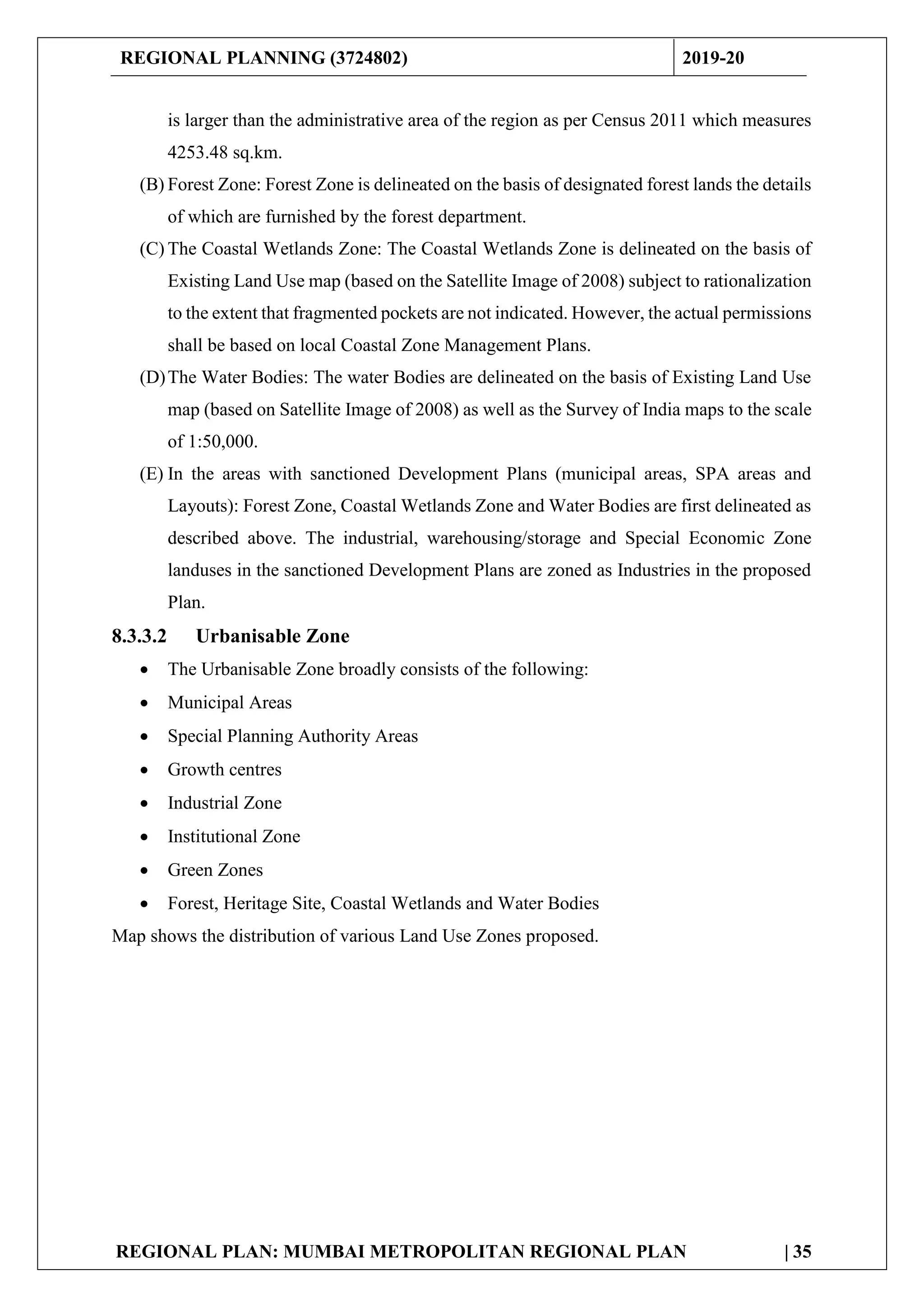REGIONAL PLAN: A CASE OF MUMBAI METROPOLITAN REGION | PDF