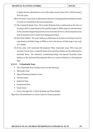 REGIONAL PLAN: A CASE OF MUMBAI METROPOLITAN REGION | PDF