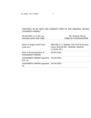 Mumbai sessions court | PDF