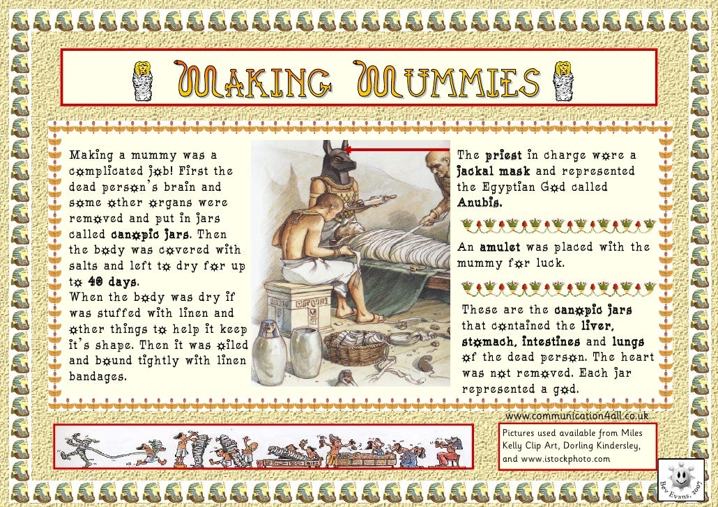 Mummification Fact Sheet
