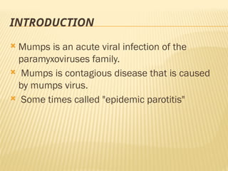 mump(priti).pptx for bsc nursing student | PPT